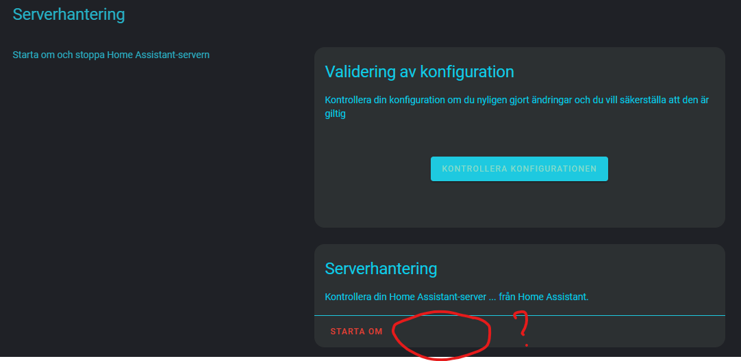 HA, where did the "Stop server" button go? - Configuration - Home ...