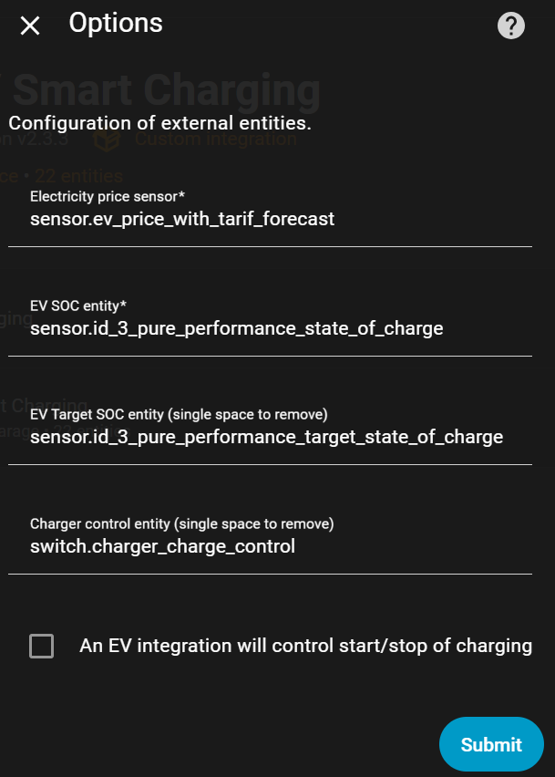 Ev_smart_charging with Nord Pool prices and tariffs - Configuration ...