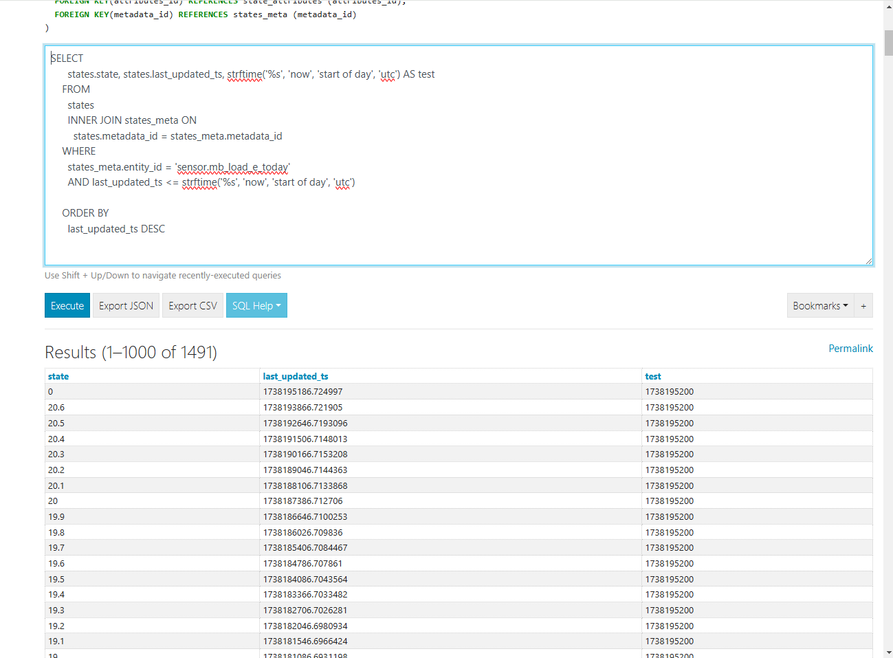 SQL QUERY just stopped working 2 days ago after an update of HA - Configuration - Home Assistant ...
