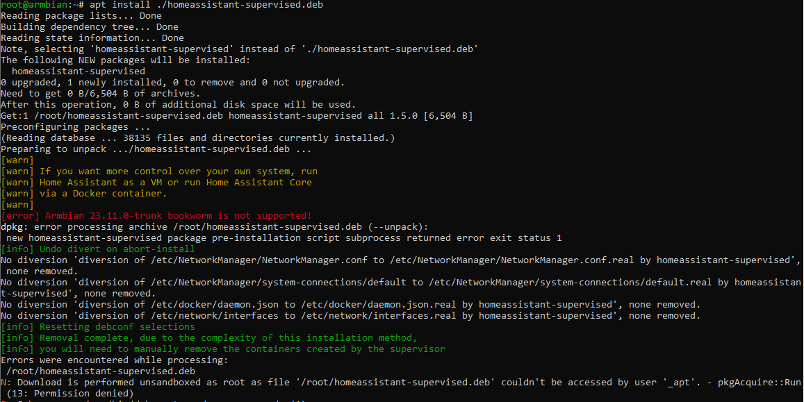 Installing Home Assistant Supervised using Debian 12 - Community Guides ...