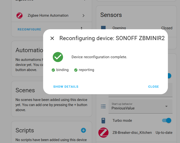 ZHA: Advanced features of Sonoff ZBMINIR2 - Page 2 - Zigbee - Home ...