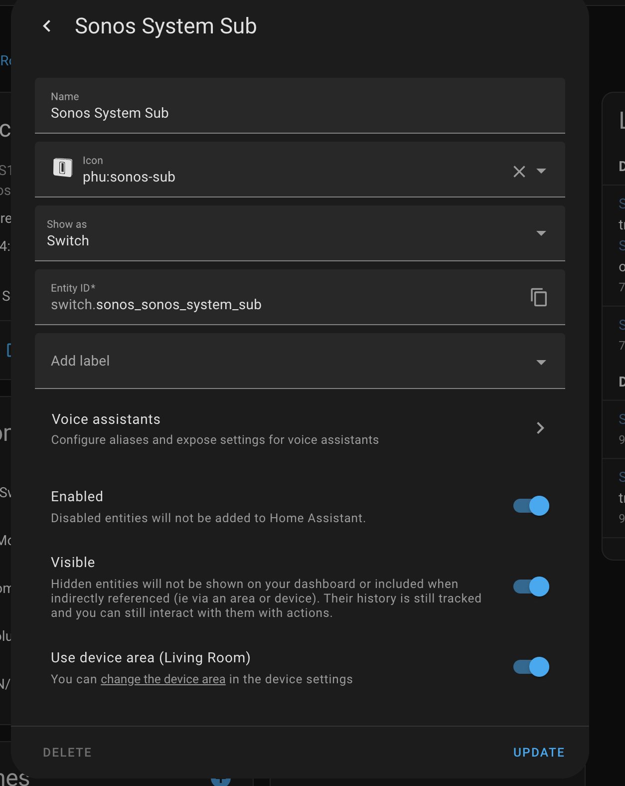 Sonos Integration To Support Sub On Off Feature Requests Home Assistant Community