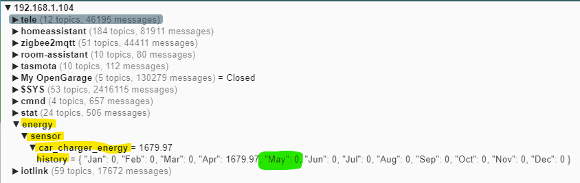 Is It Possible To Update A JSON Element Within An MQTT Topic 