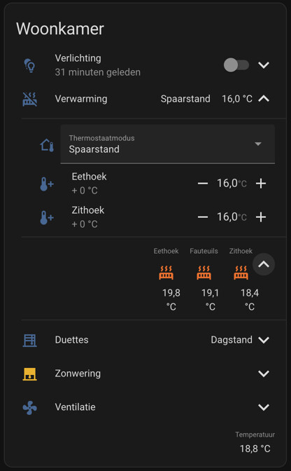 Revamp the UI using sections, paper-buttons-row and lovelace-fold-entity-row - Frontend - Home ...