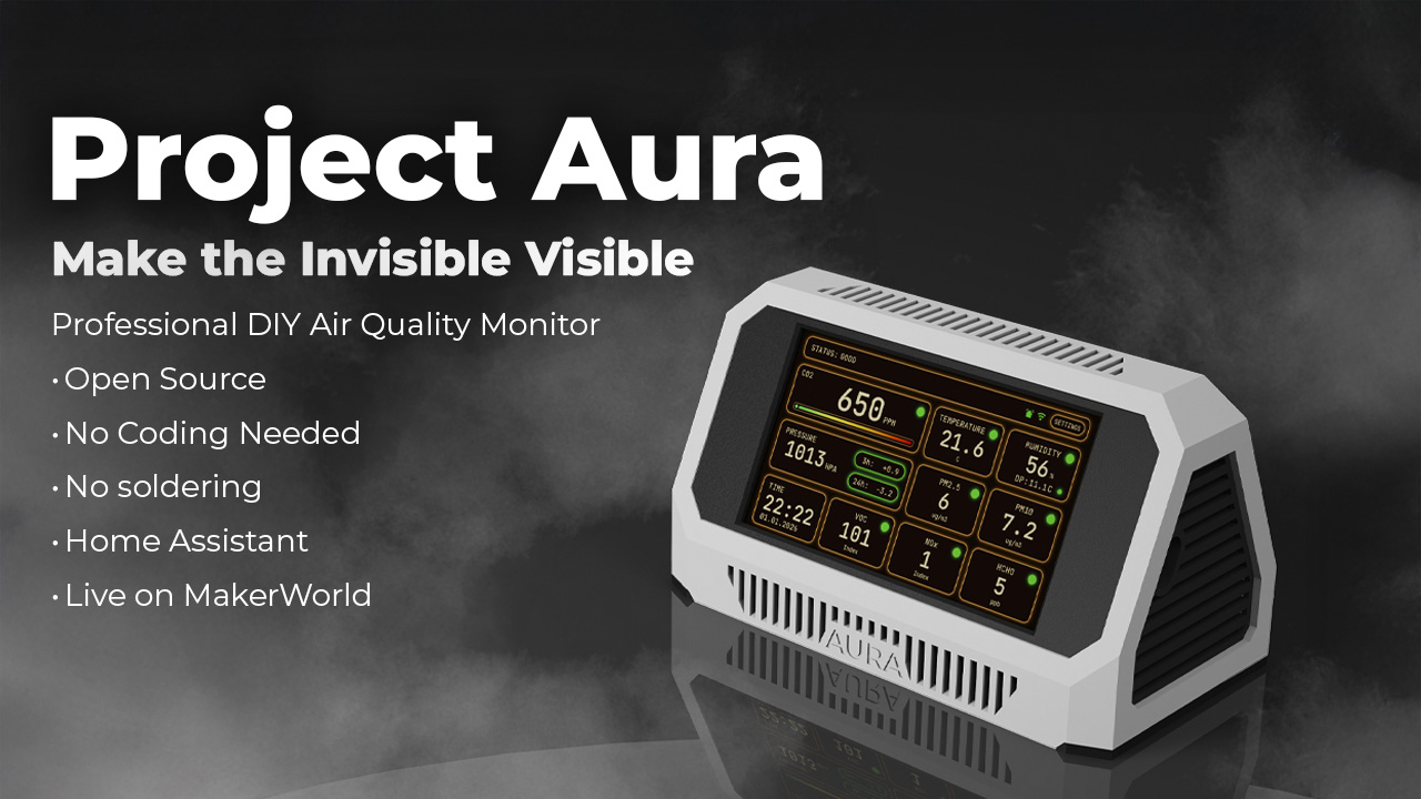 Project Aura — Local ESP32 Air Quality Monitor with Home Assistant ...