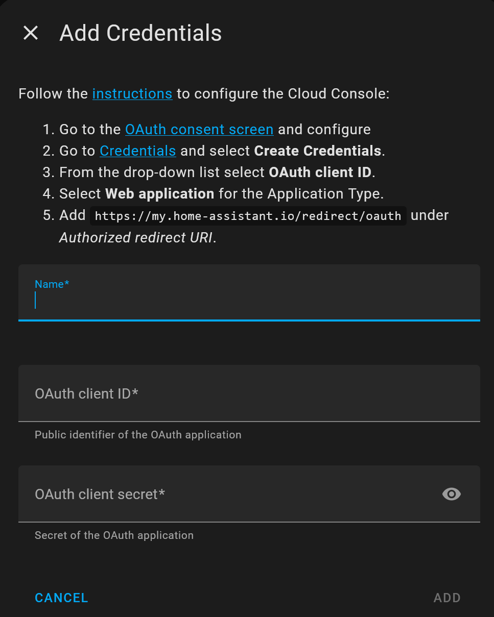 Google Drive - OAuth consent screen? - Configuration - Home Assistant Community