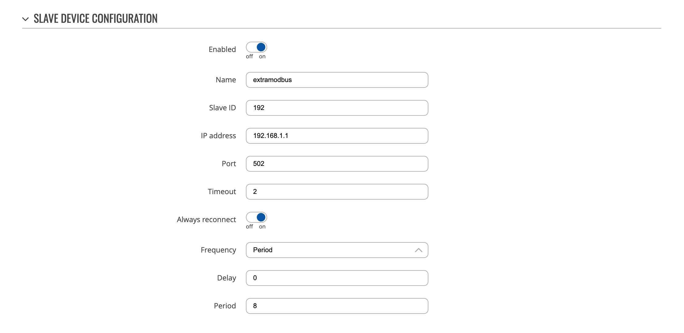 Teltonika (OpenWRT / RutOS) custom GSM modem modbus - Configuration ...