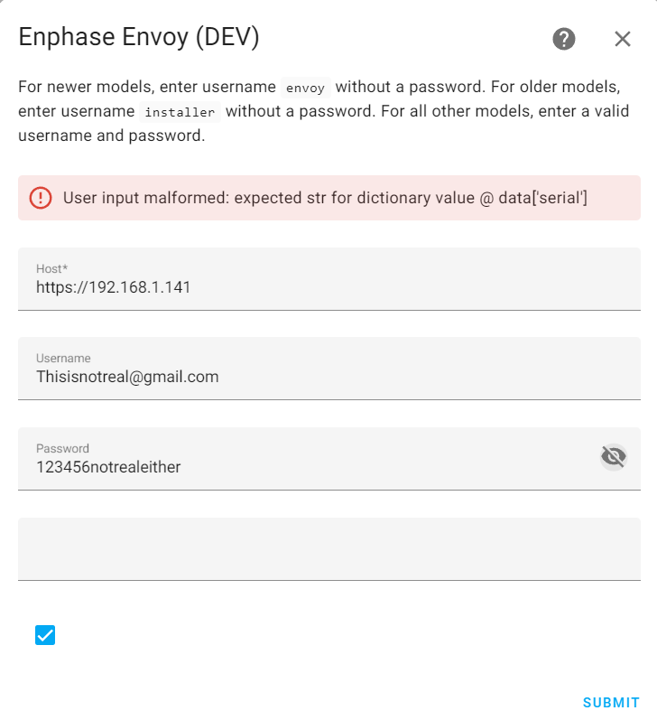Trouble setting up Envoy-S-Metered-EM - Energy - Home Assistant Community