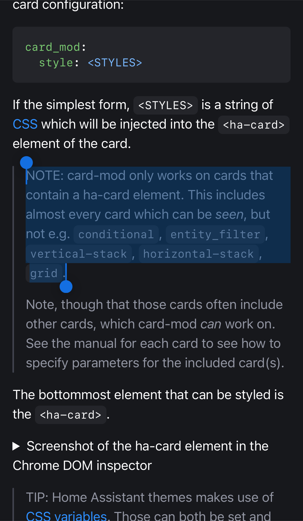 🔹 Card-mod - Add css styles to any lovelace card - Page 381 - Dashboards & Frontend - Home ...