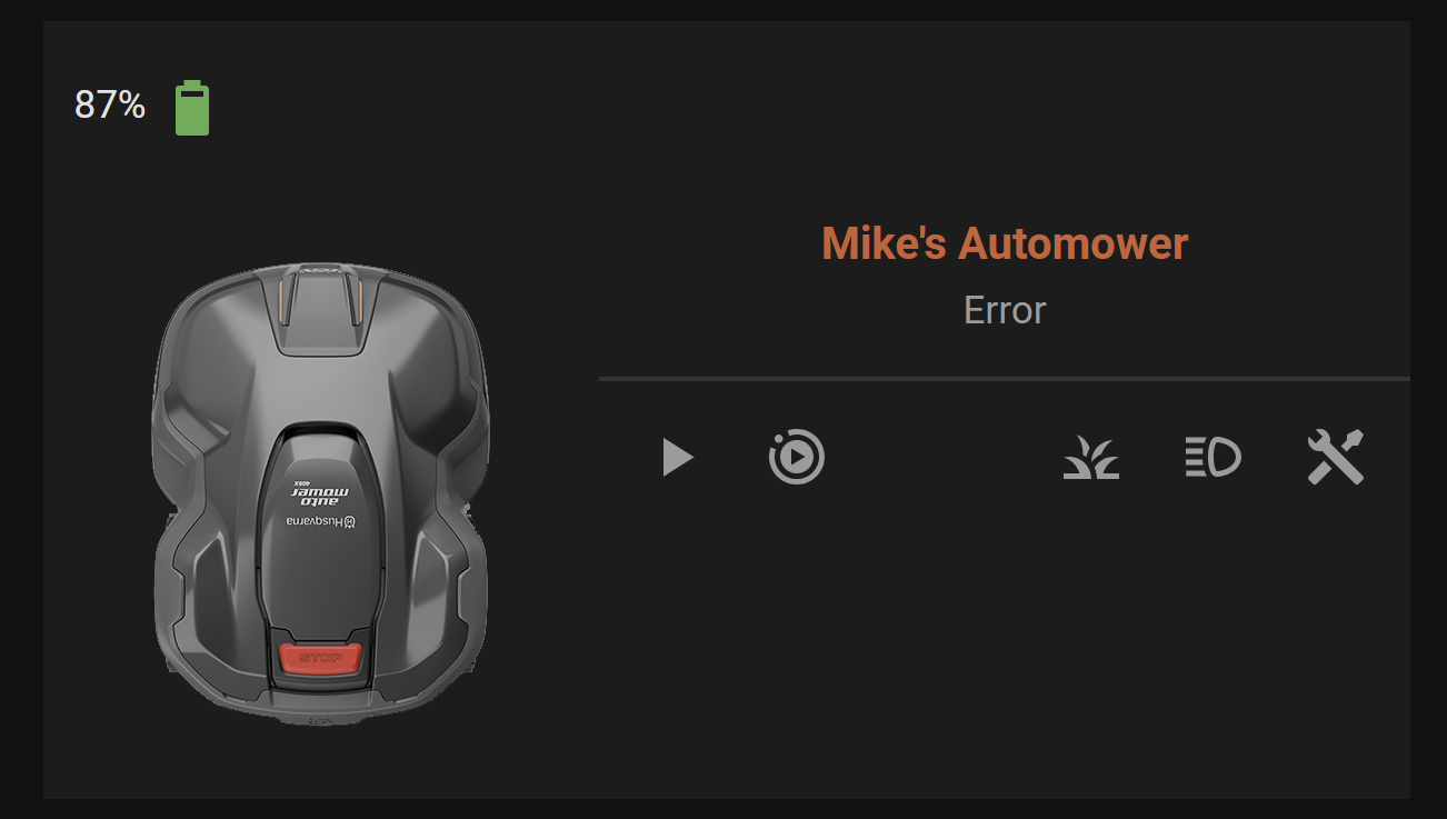 Automower or any robot mower cards - Third party integrations - Home ...