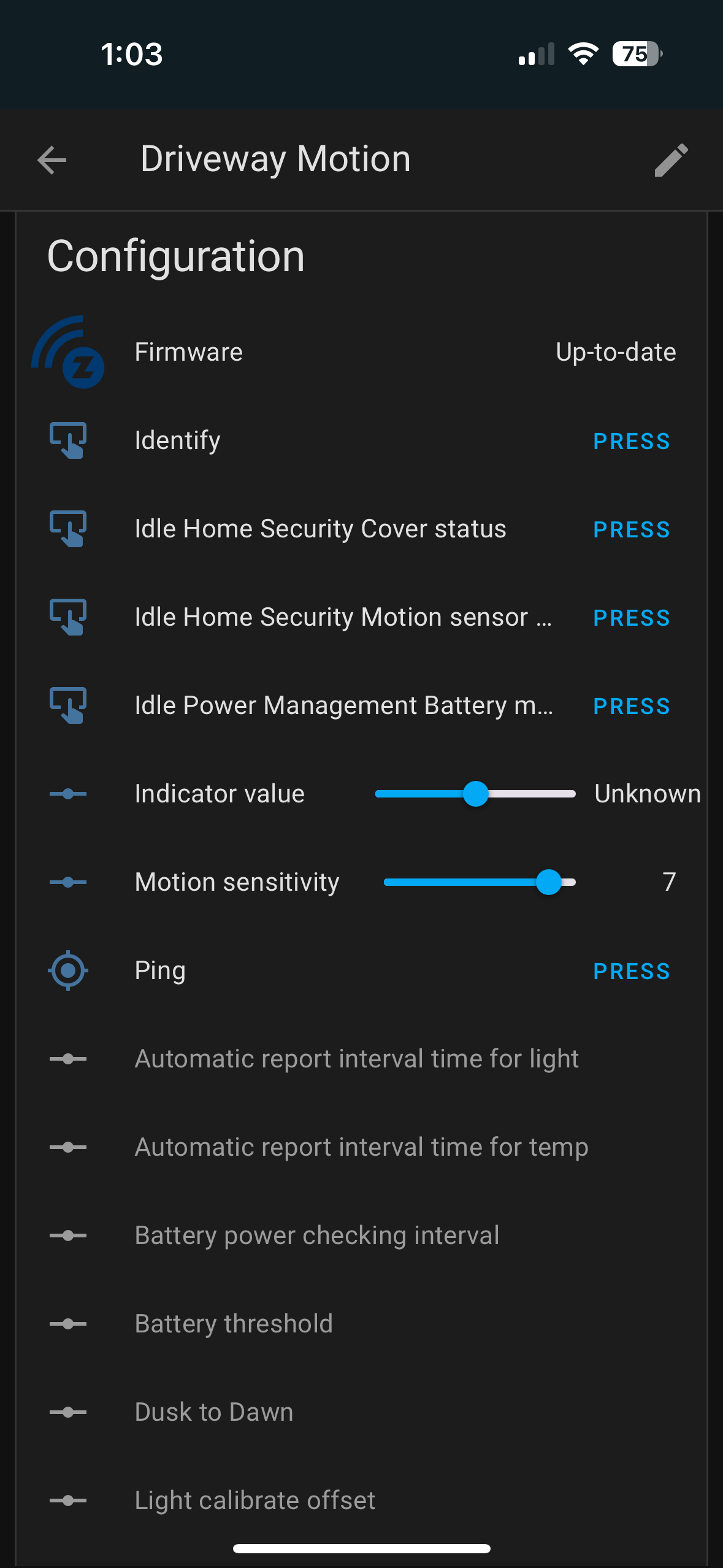 Zooz ZSE70 motion sensor missing settings in Z-Wave JS UI - Z-Wave - Home Assistant Community