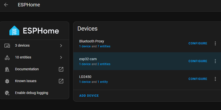 ESPHome device visible in HA, but not ESPHome dashboard - Configuration ... ESPHome device visible in HA, but not ESPHome dashboard - Configuration ...
