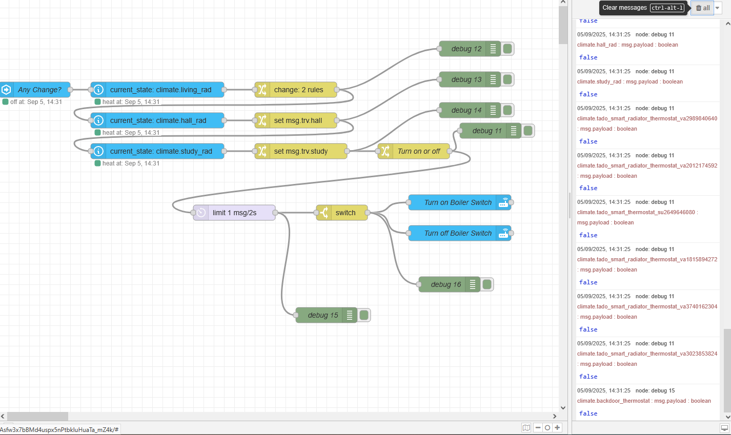 Turn on a switch if 'heat' is read from any 6 inputs - Node-RED - Home Assistant Community