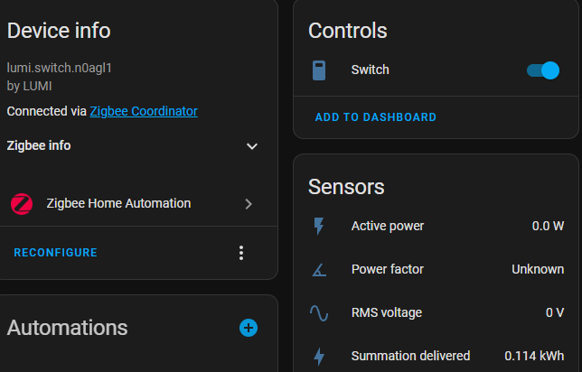 Lumi.switch.n0agl1 not working in ZHA - Page 2 - Zigbee - Home Assistant Community