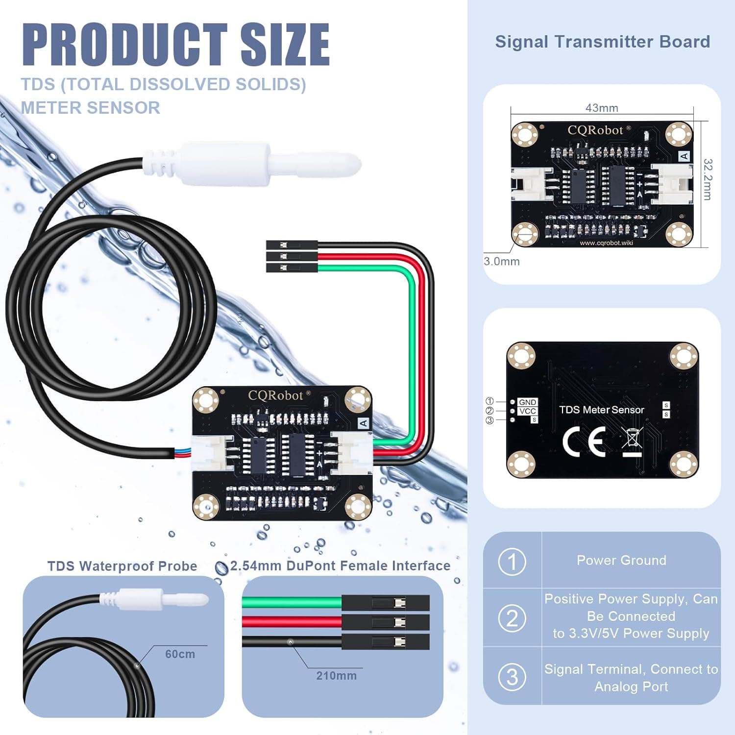 TDS Sensor in ESPHome with ESP32 and CQRobot Sensor - Hardware - Home Assistant Community