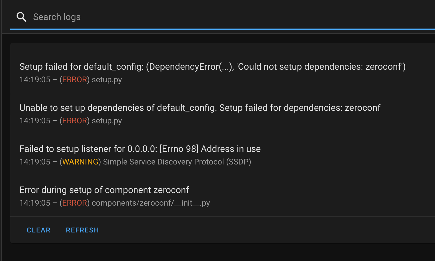 Using Host Networking Causes Zeroconf And Defaultconfig Errors Configuration Home Assistant