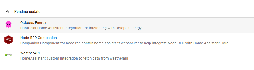 HACS update - cannot update other components - Configuration - Home ...