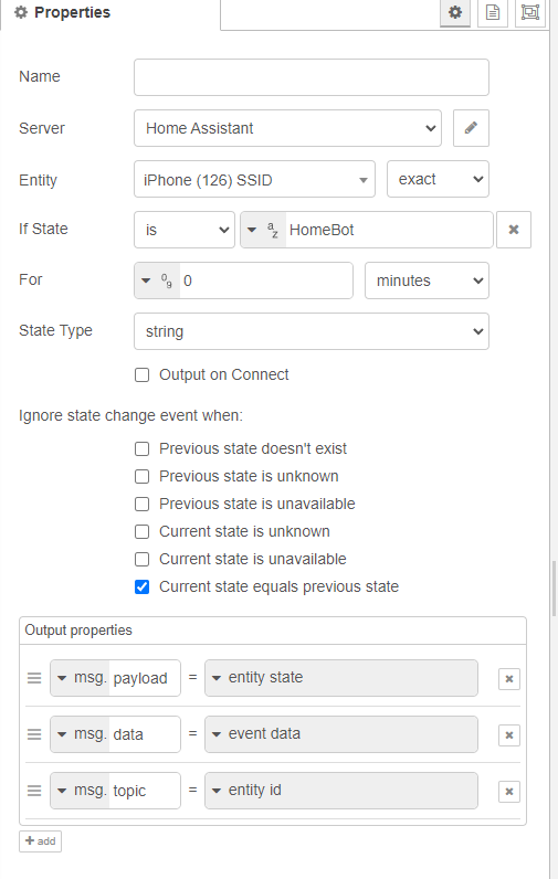 Need help with a state change in Node Red - Node-RED - Home Assistant ...