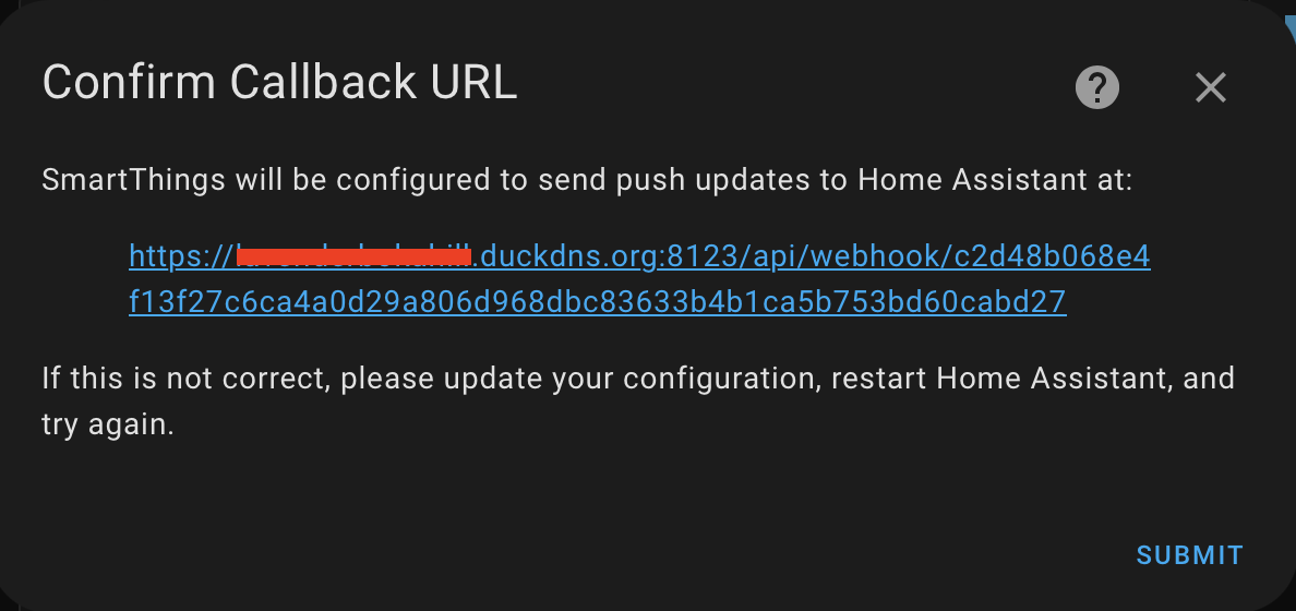 Smartthings Integration With Ha Fails At Last Step Configuration