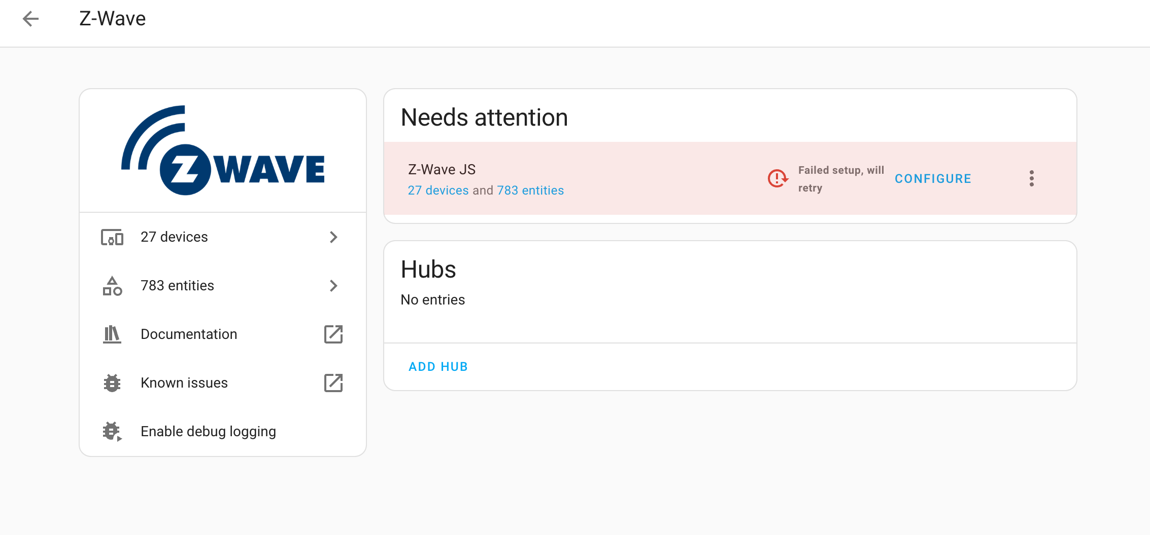 No ZWave devices showing after zwave JS update - Z-Wave - Home Assistant Community