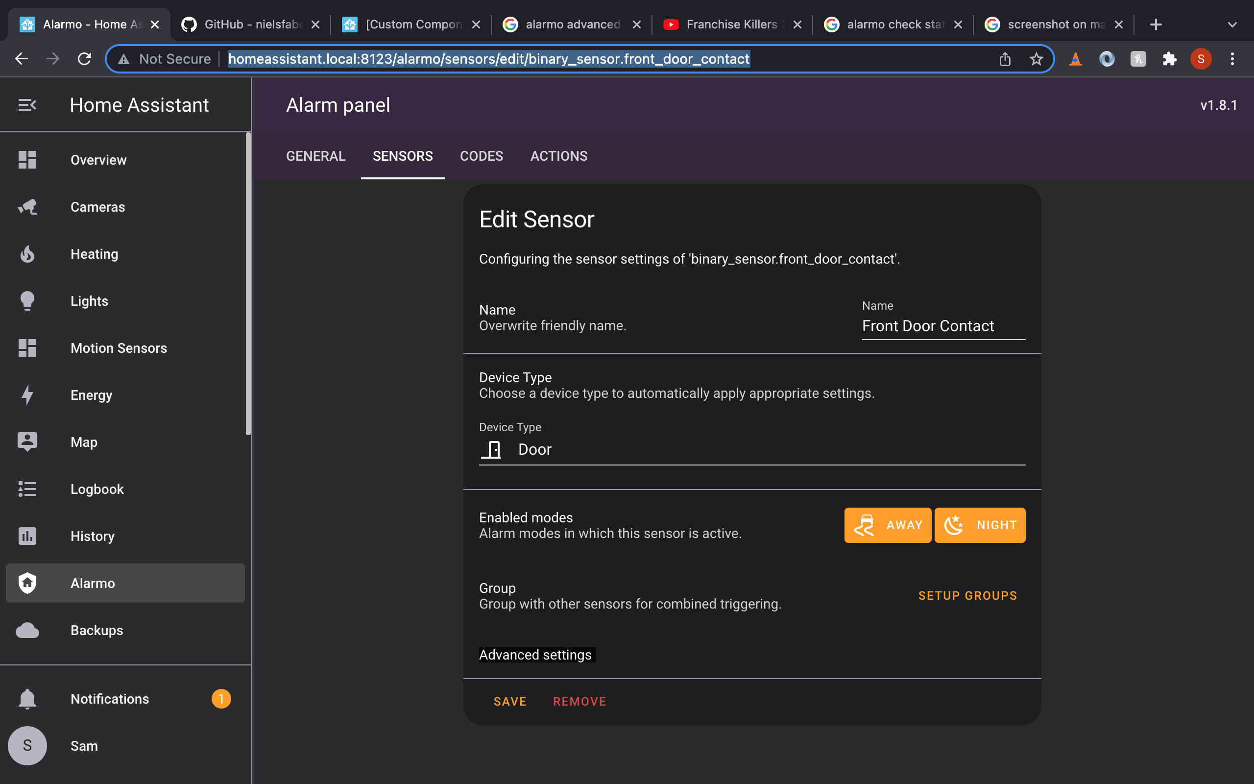 [Custom Component] Alarmo - browser managed alarm system - Custom Integrations - Home Assistant ...