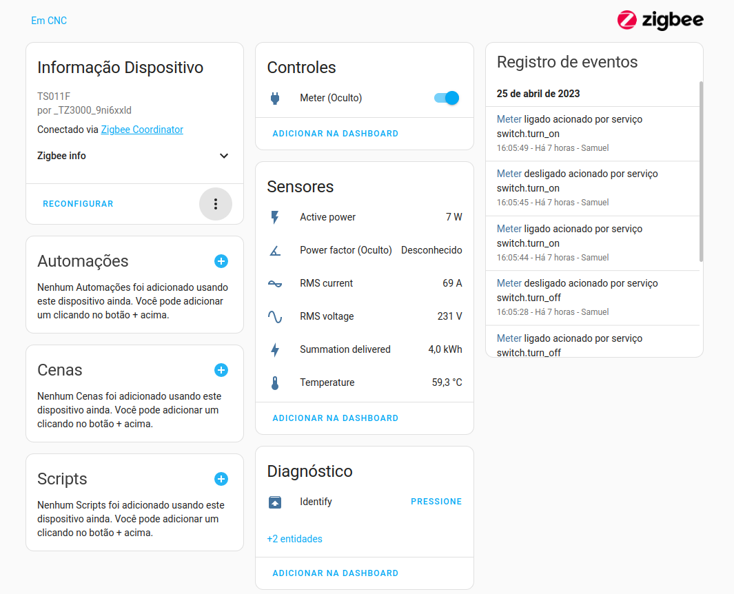 Tuya Smart Zigbee Power Meter Atms1603 Shows Incorrect Values Configuration Home Assistant