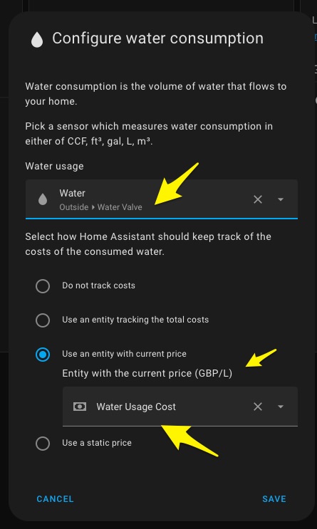 Need help with water cost not giving correct total will pay for correct sensor - Energy - Home ...