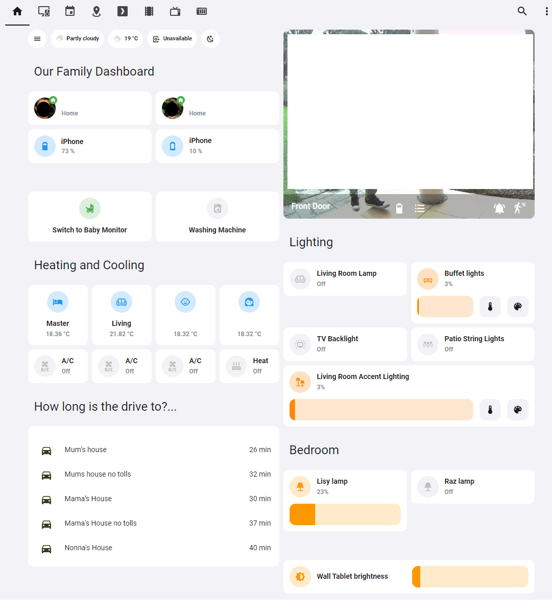 Dashboard Using Mushroom Cards And Media Players Dashboards 