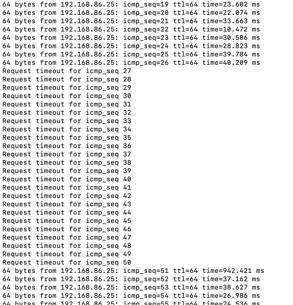 [solved] Most Wifi Connected Devices Become Unavailable Every Few Minutes Installation Home