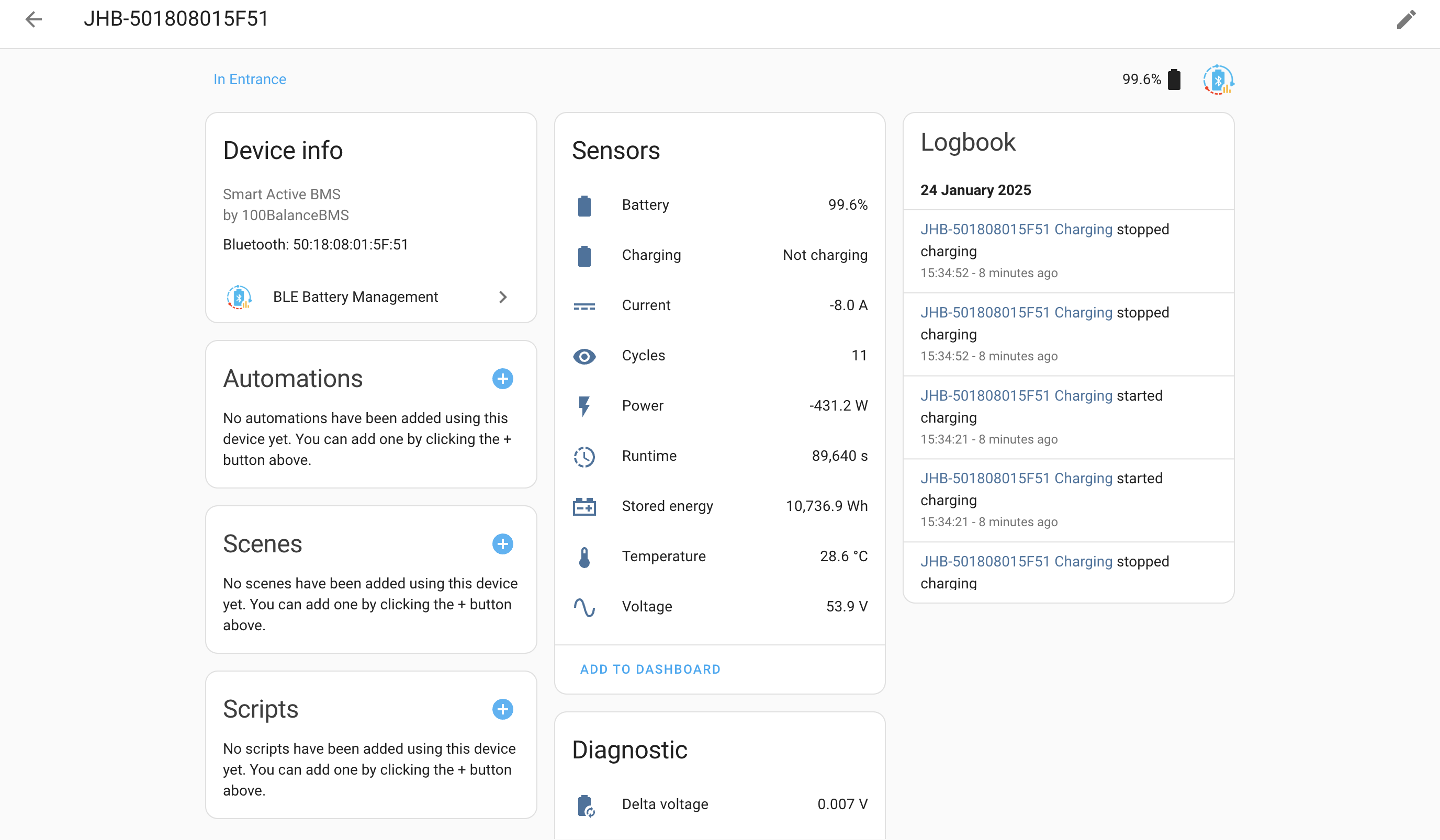 Issue integrating 100balance BMS with ESPHome via RS-485 - Page 6 - ESPHome - Home Assistant ...