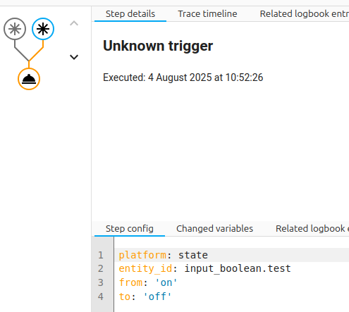 "Unknown trigger" in trace - Configuration - Home Assistant Community