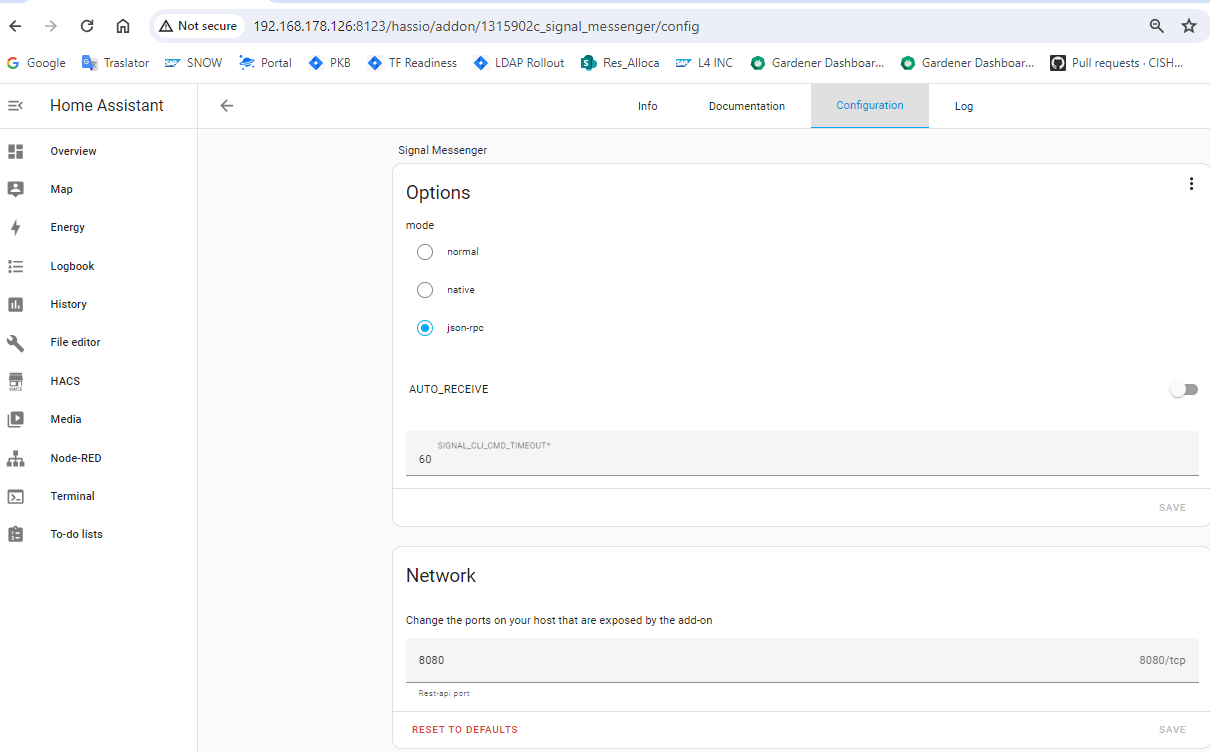 Unable to receive messages using Signal Messenger addon / Node-Red ...