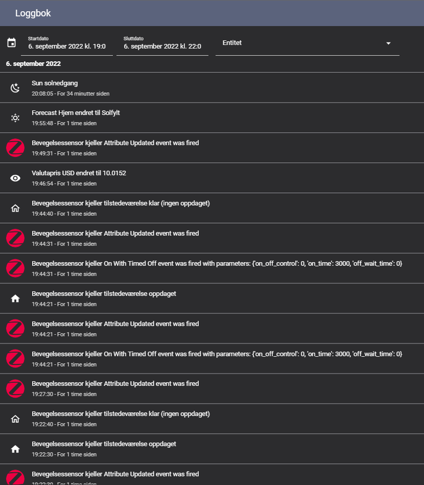 Exclude Zha Events From Logbook Zigbee Home Assistant Community
