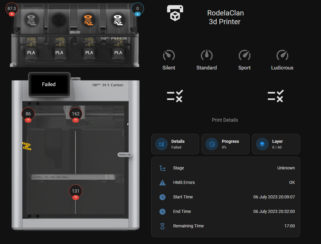 Bambu Lab X1 X1C MQTT - Configuration - Home Assistant Community