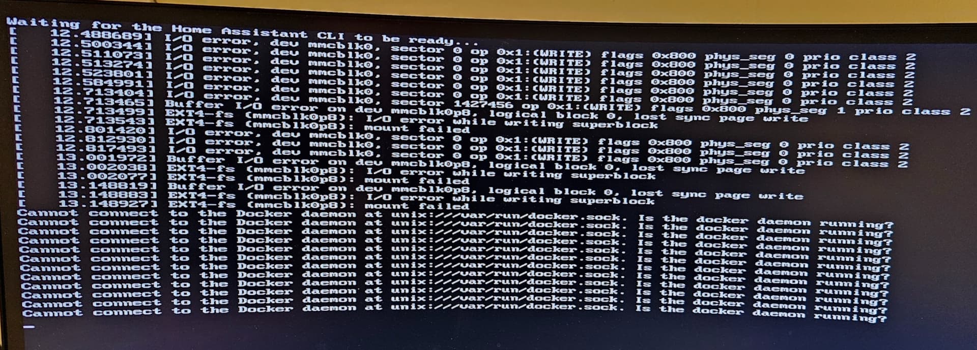 CLI not starting, fresh boot RPI 4 HA 11.5 - Configuration - Home Assistant Community