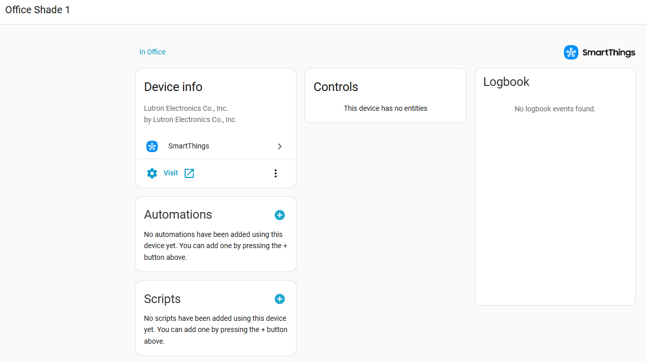 Shade devices with no entities from Smartthings integration - Configuration - Home Assistant ...