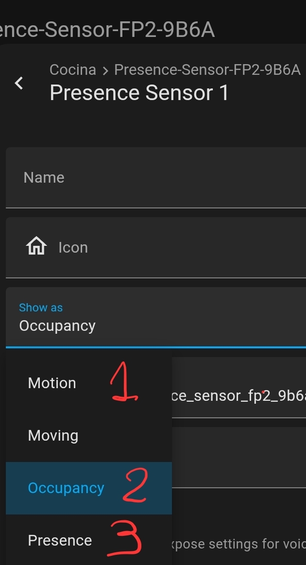 What is the difference between show as presence, motion and occupancy? - Configuration - Home ...