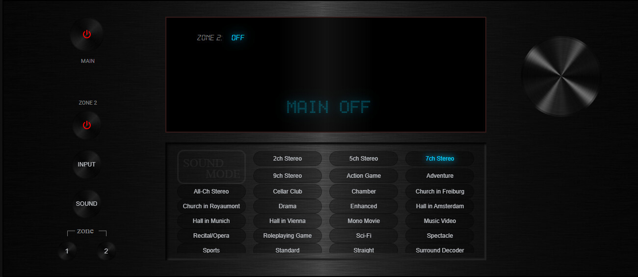 AV-Receiver Panel / Popup card - Share your Projects! - Home Assistant ...