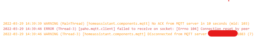 Mqtt Independent Server Keeps Disconnecting Configuration Home Assistant Community