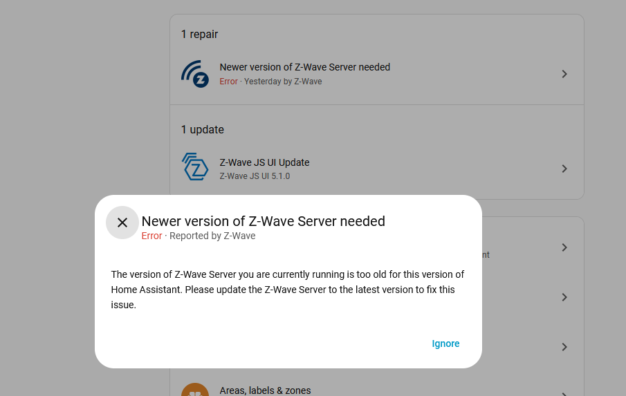Zwave JS UI won't update - Z-Wave - Home Assistant Community