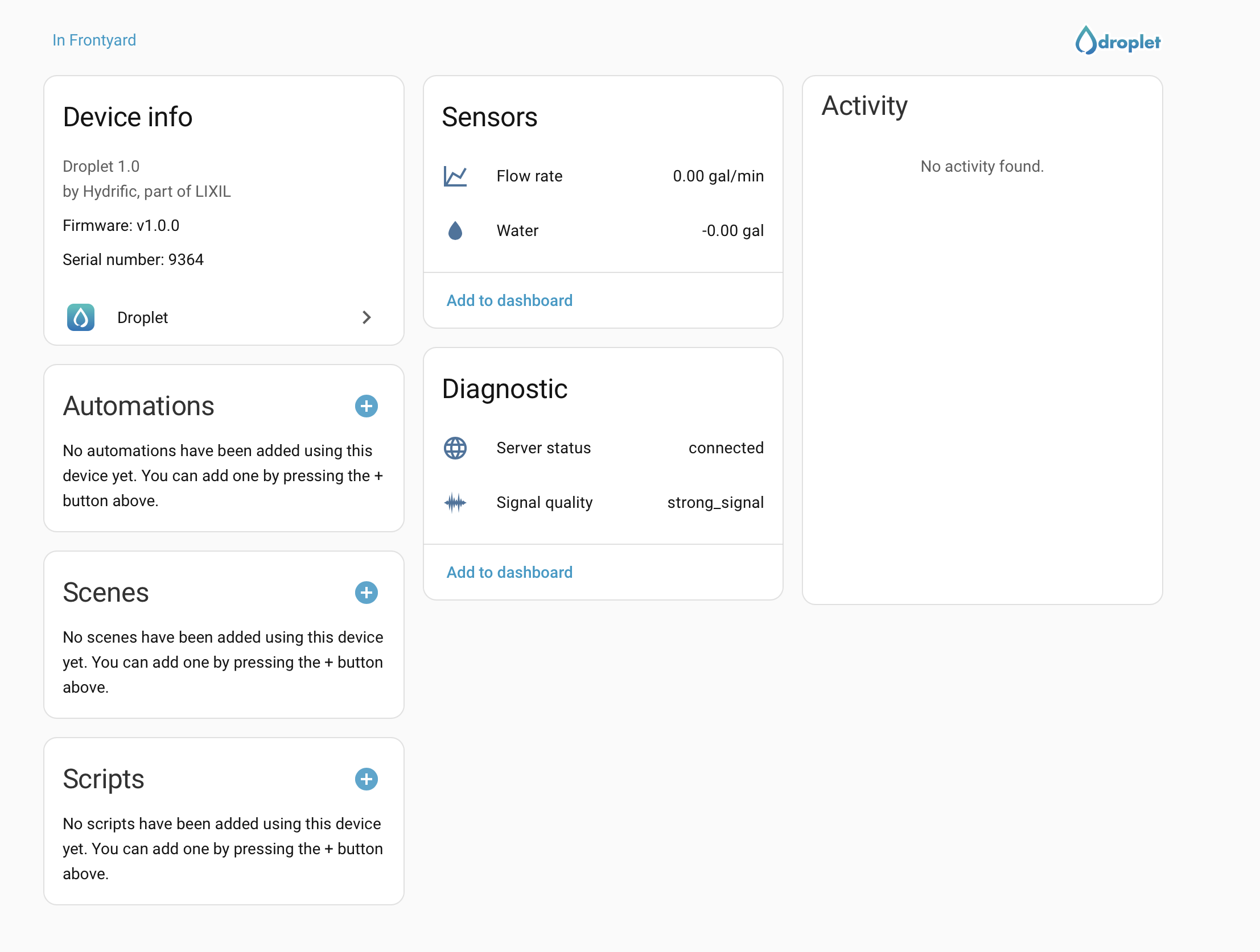 Hydrific Droplet - Hardware - Home Assistant Community