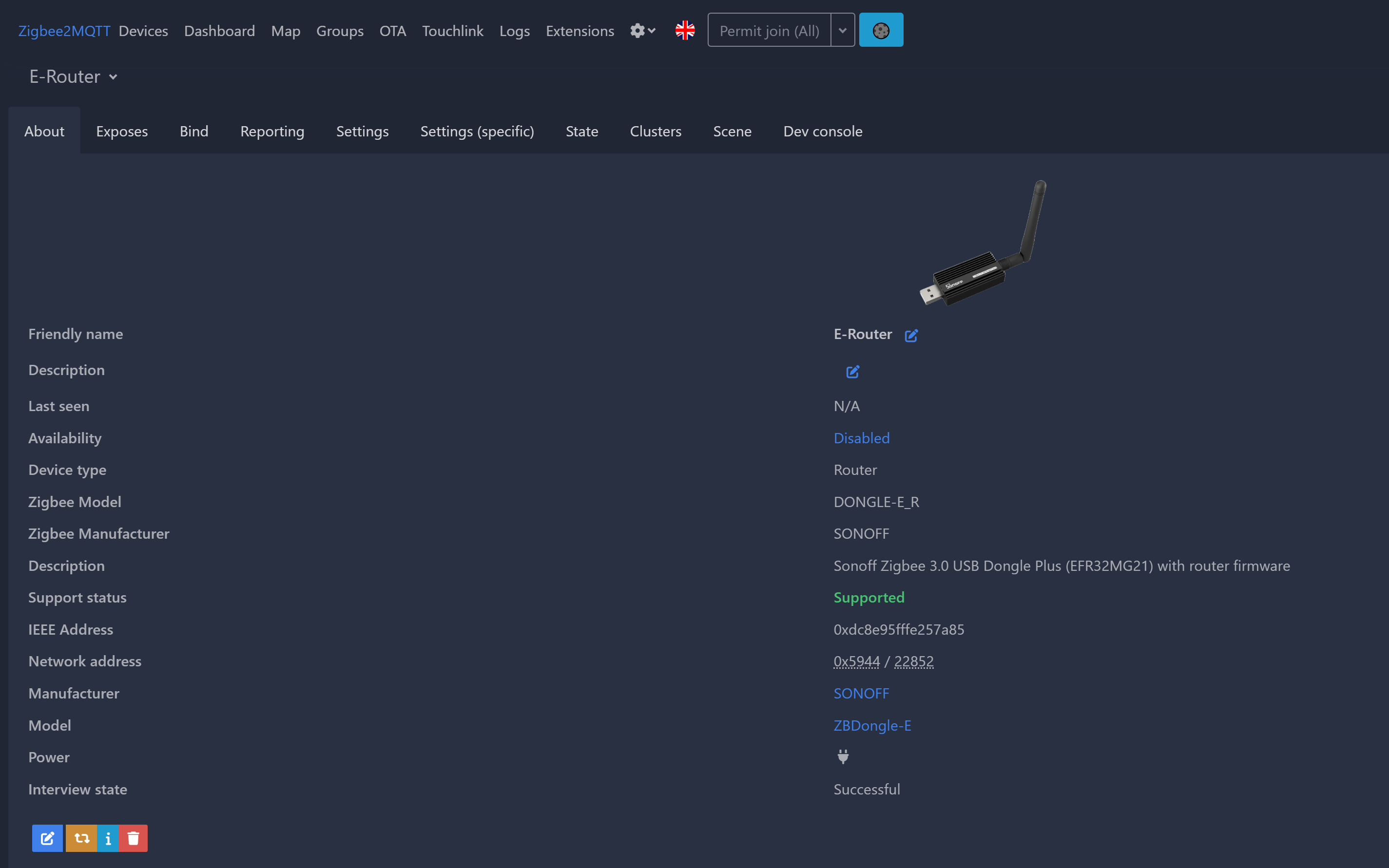 Sonoff Dongle-E as a router not showing in the network - Zigbee - Home Assistant Community