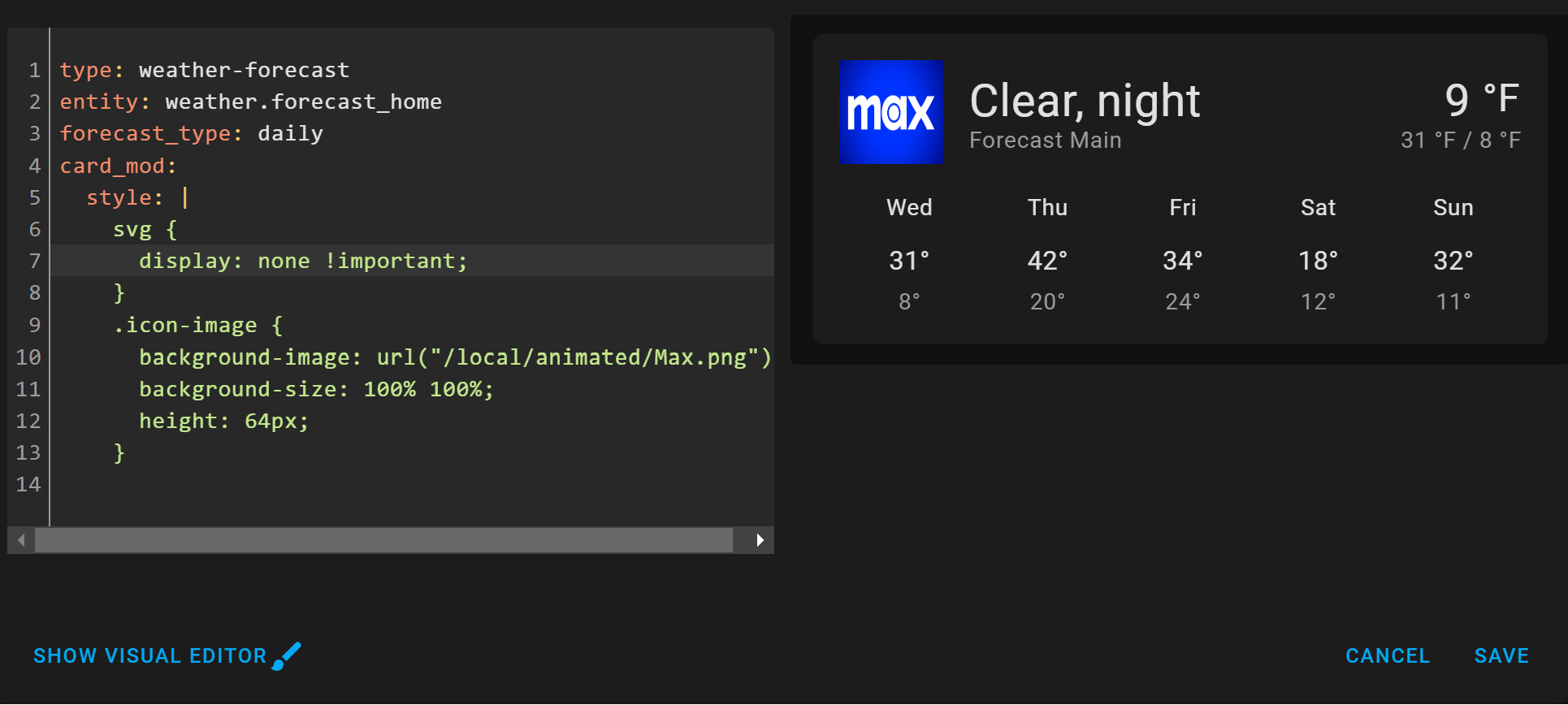 🔹 Card Mod Add Css Styles To Any Lovelace Card Page 286 Dashboards And Frontend Home