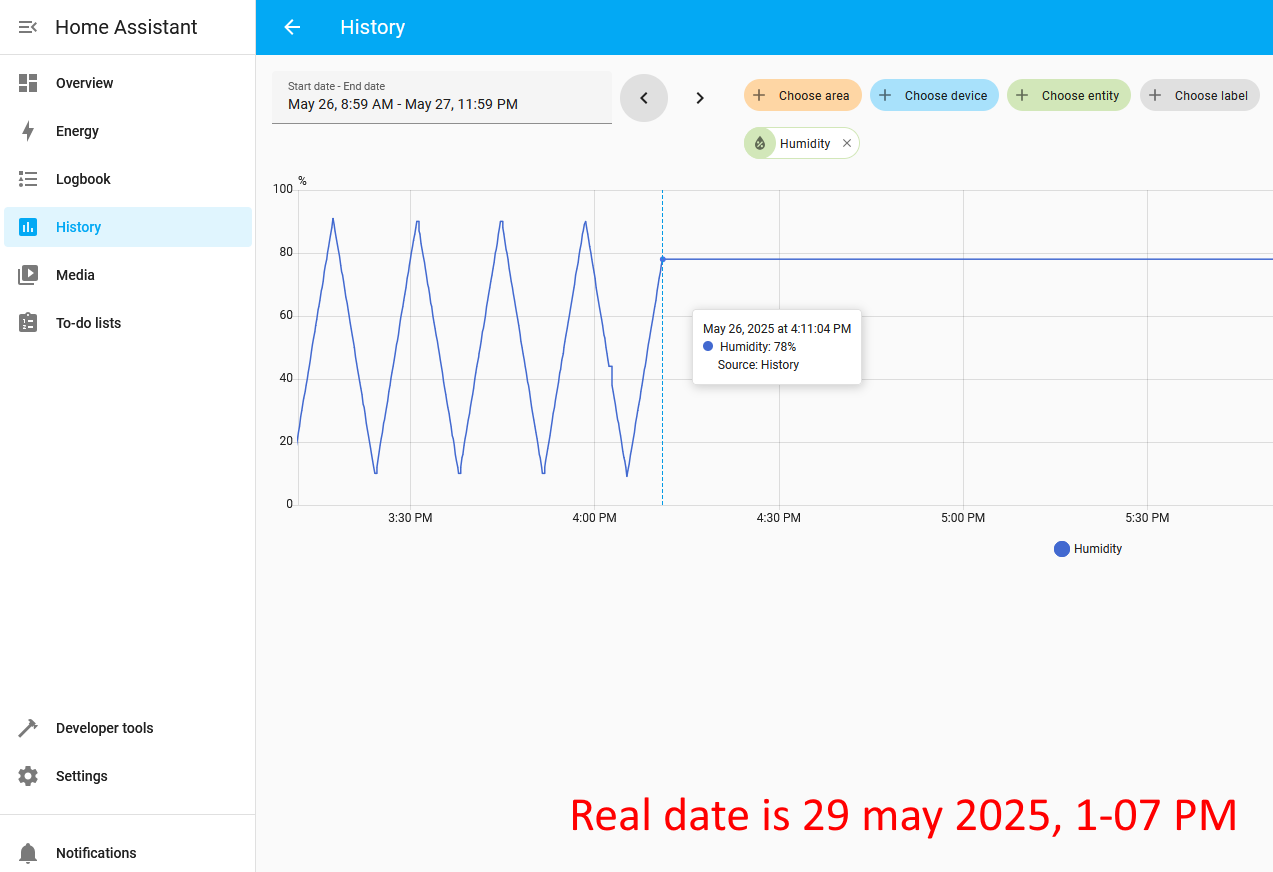 Wrong date of a temperature graph from an external bluetooth sensor - Third party integrations ...