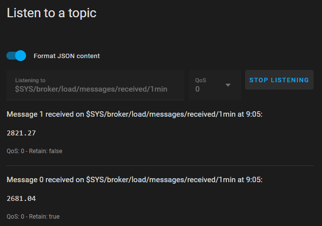 Monitoring Mosquitto server statistics with Home Assistant ...