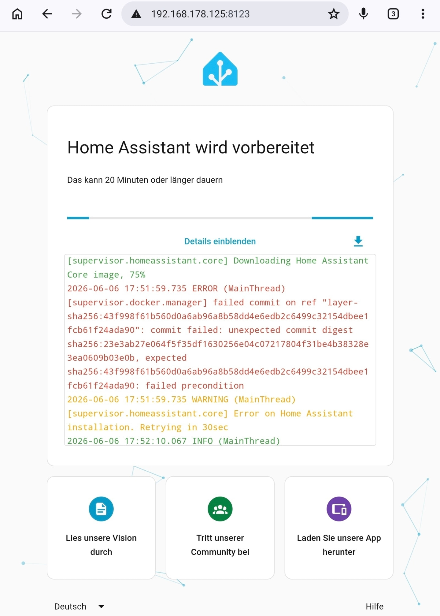 Home Assistant installation fails on Raspberry Pi 5 - Hardware - Home ...