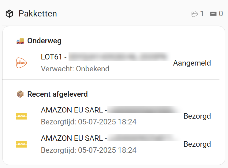 PostNL Integration - Page 23 - Custom Integrations - Home Assistant Community