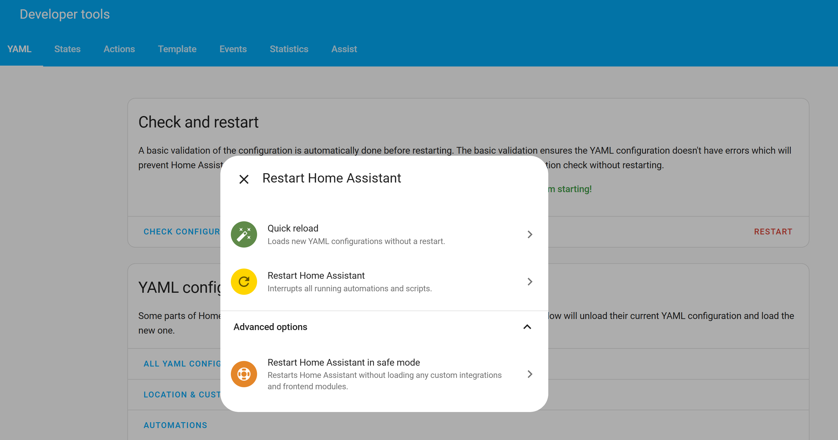 How to force restart/reboot? Failed to restart Home Assistant - Error ...
