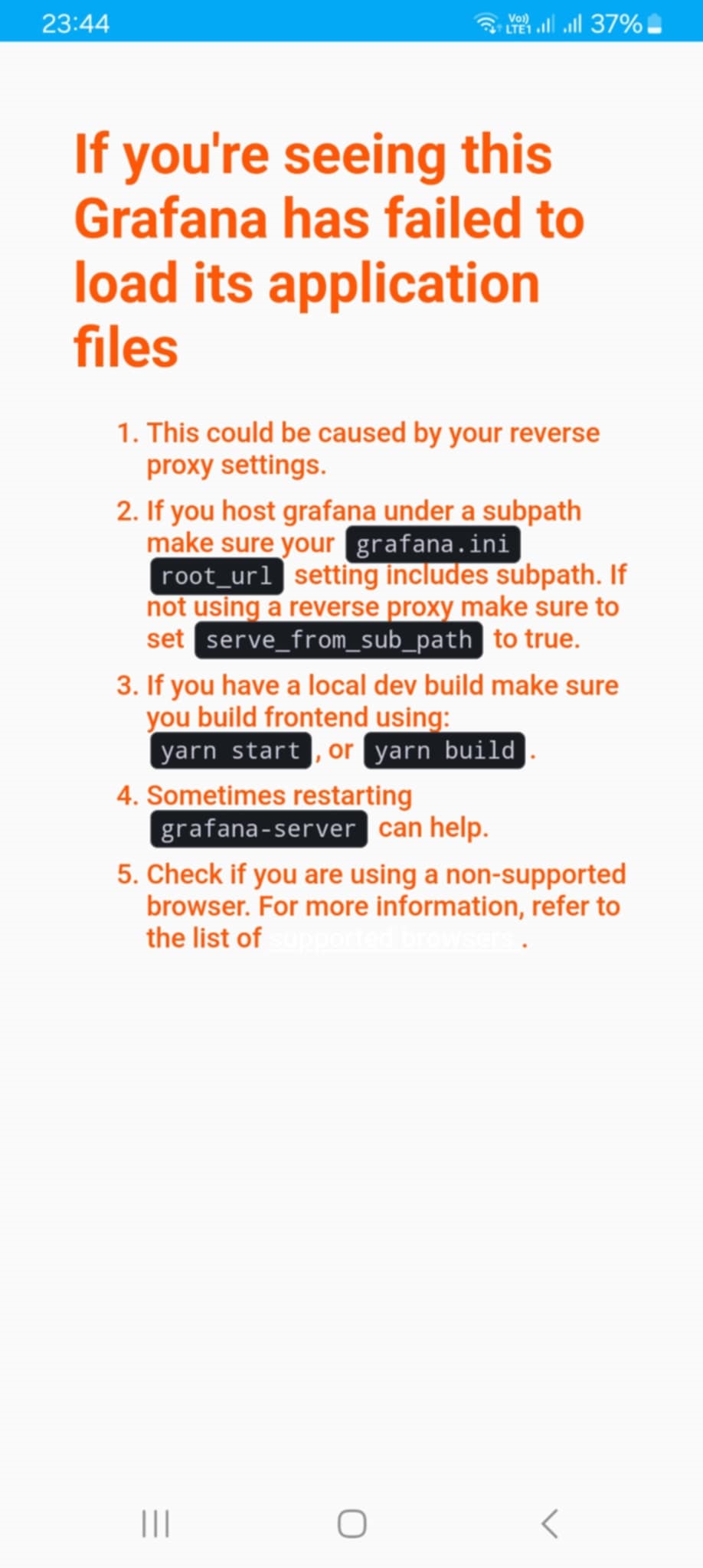 Grafana Iframe Not Work In Companion App Through Mobile Apps Home Assistant Community