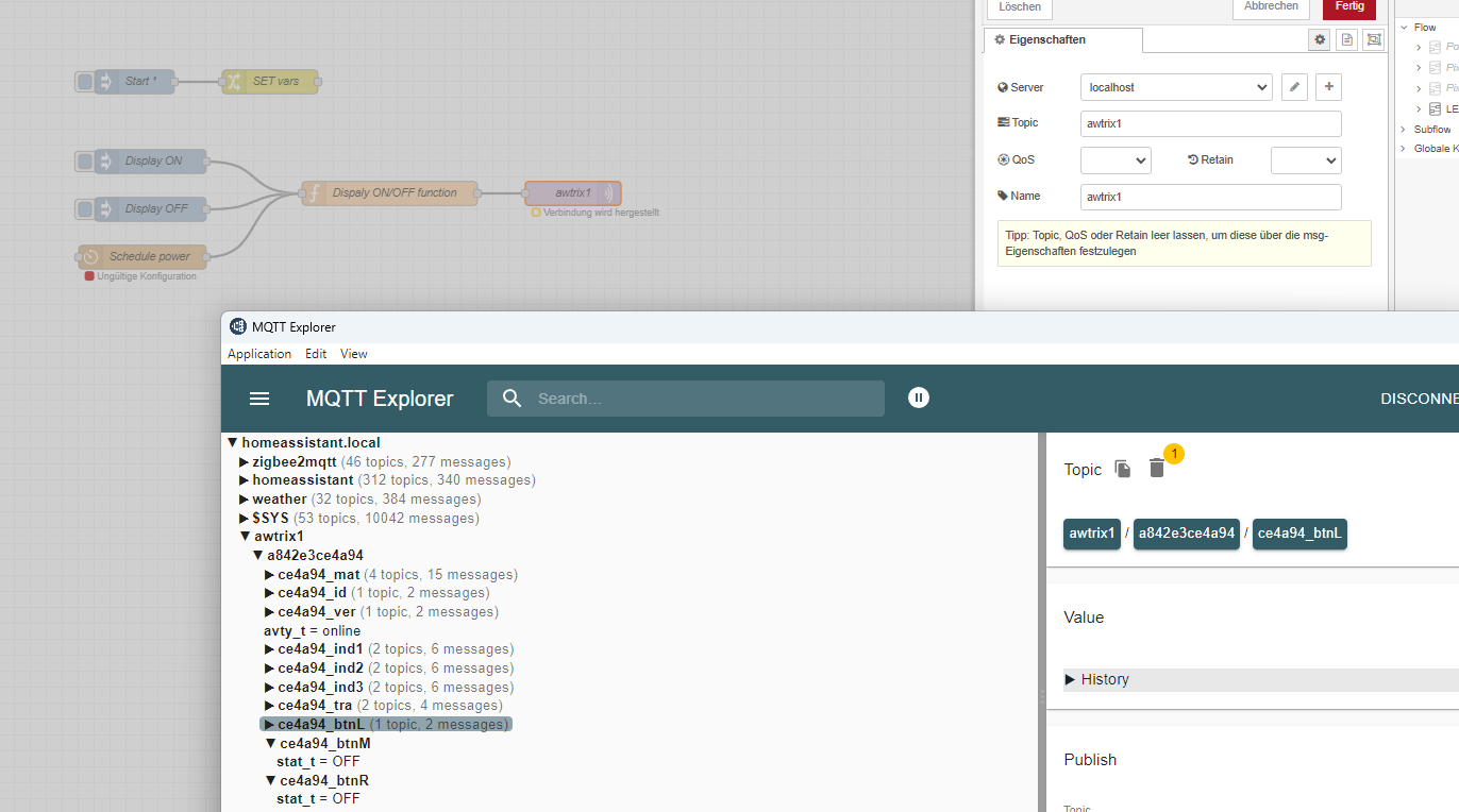 AWTRIX - No Connection - Node-RED - Home Assistant Community